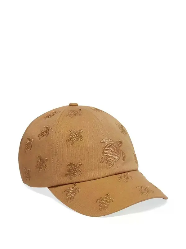Vilebrequin Turtle-embroidered Cap - Brown