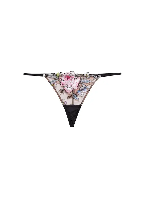 FLEUR DU MAL Fidelia Embroidery V-string
