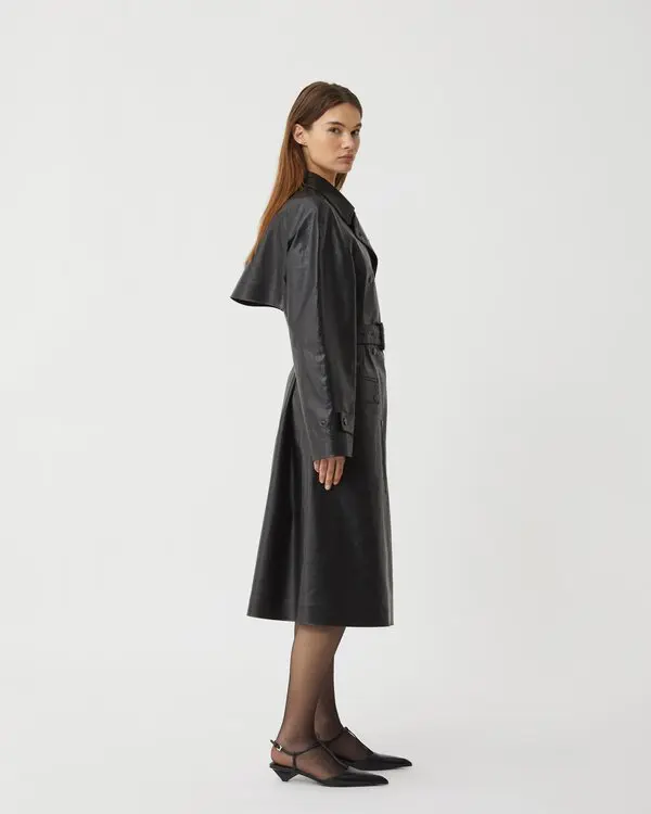 Veronica De Piante Madeleine Coated Cotton Trench Coat