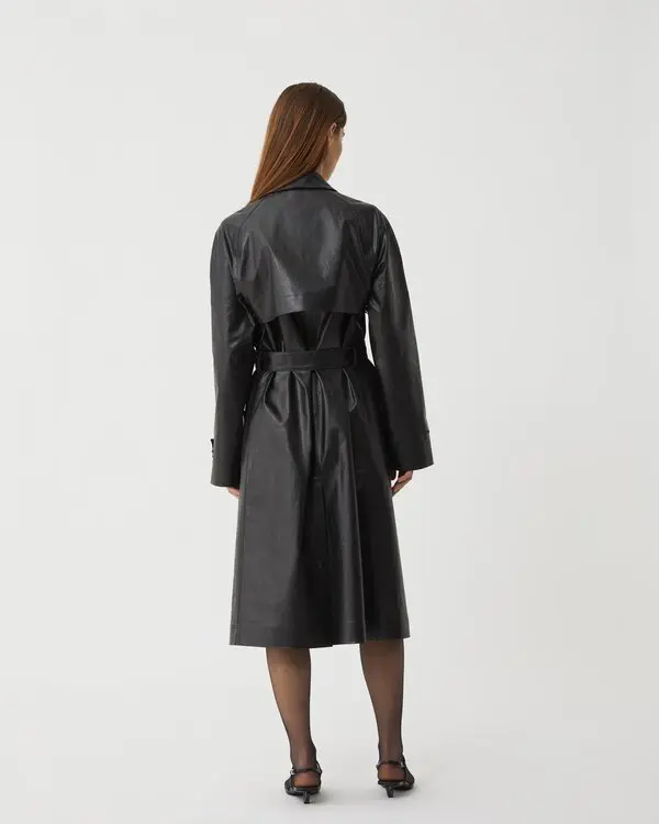Veronica De Piante Madeleine Coated Cotton Trench Coat