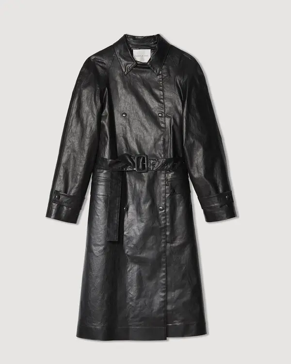 Veronica De Piante Madeleine Coated Cotton Trench Coat