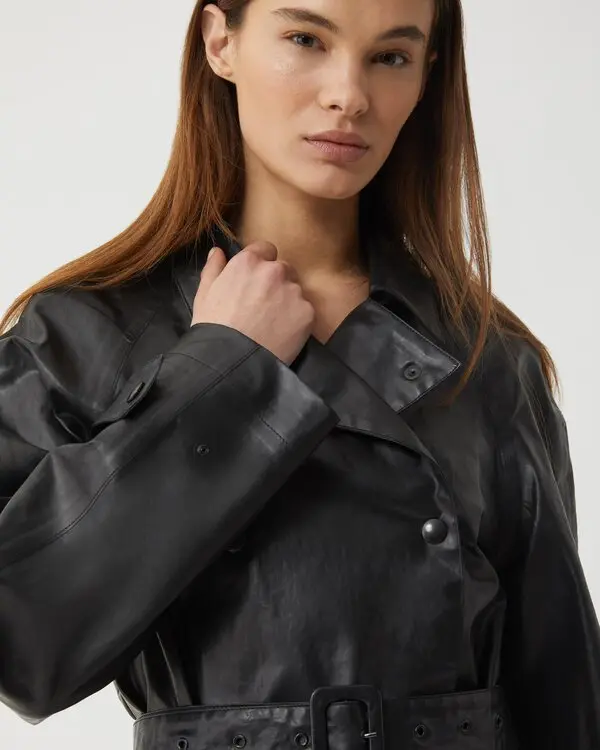 Veronica De Piante Madeleine Coated Cotton Trench Coat