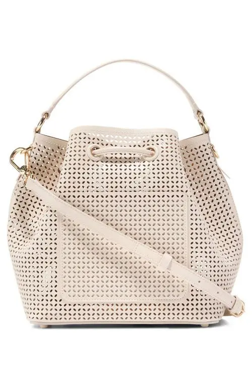 Cole Haan Lidia Perforated Leather Bucket Bag
