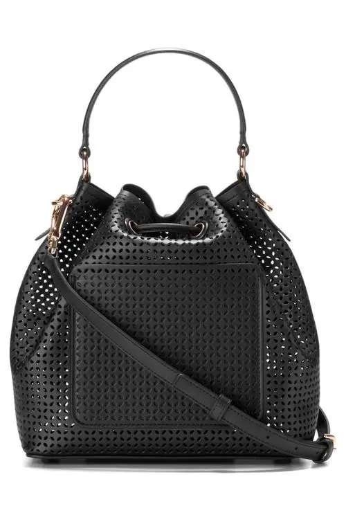 Cole Haan Lidia Perforated Leather Bucket Bag