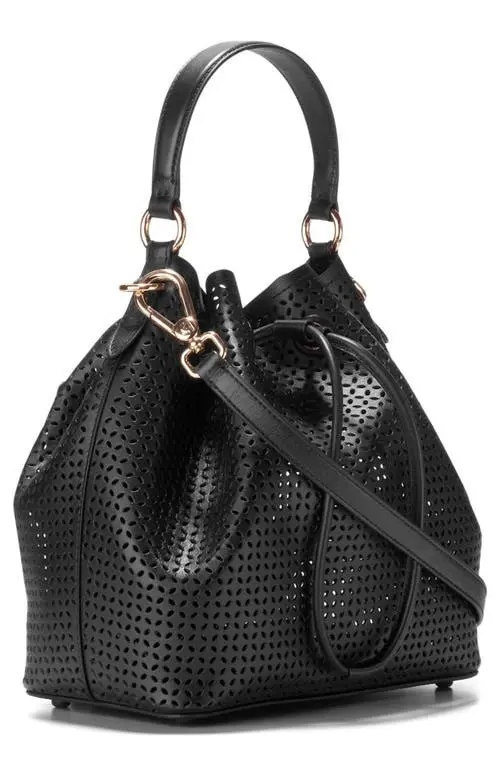Cole Haan Lidia Perforated Leather Bucket Bag