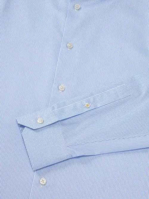 Robert Talbott Reynolds Mini Stripe Twill Classic Fit Shirt - Blue