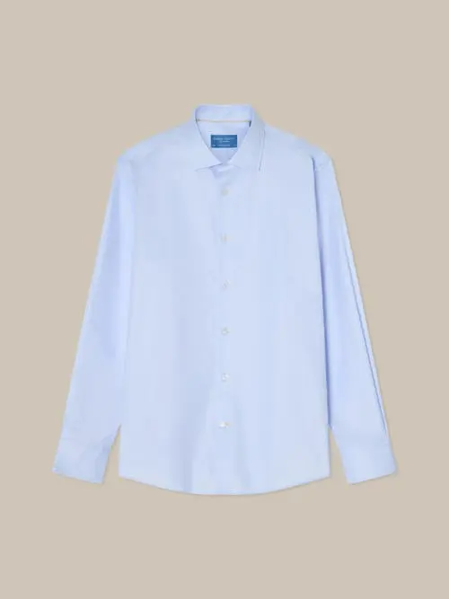 Robert Talbott Reynolds Twill Contemporary Fit Shirt - Light Blue