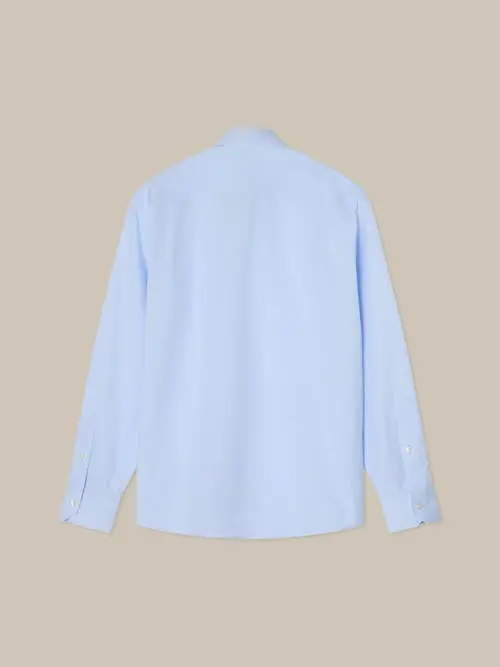 Robert Talbott Reynolds Light Weight Poplin Contemporary Fit Shirt - Light Blue