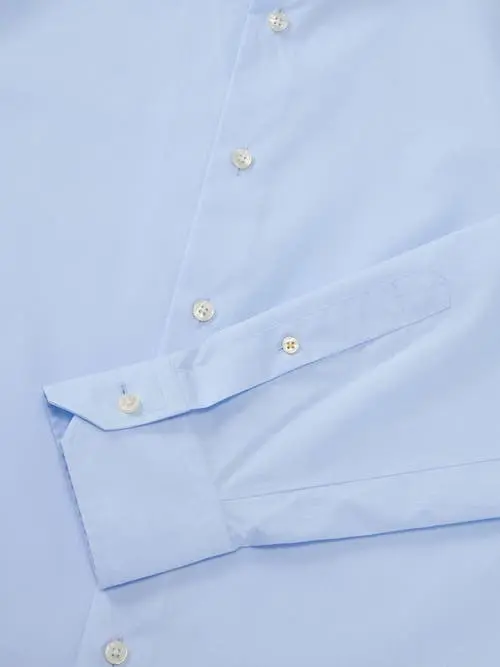 Robert Talbott Reynolds Light Weight Poplin Contemporary Fit Shirt - Light Blue