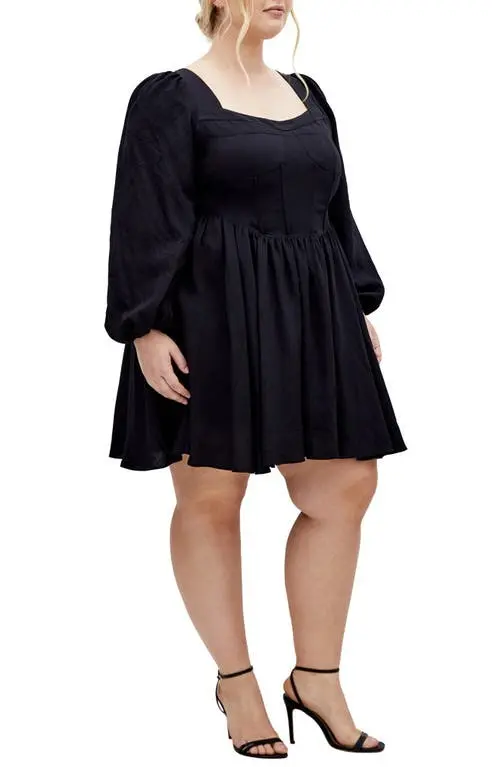 City Chic Cordelia Long Sleeve Minidress