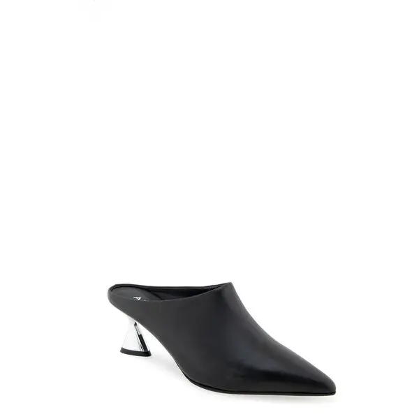 Aerosoles Jama Pointed Toe Mule - Black Leather