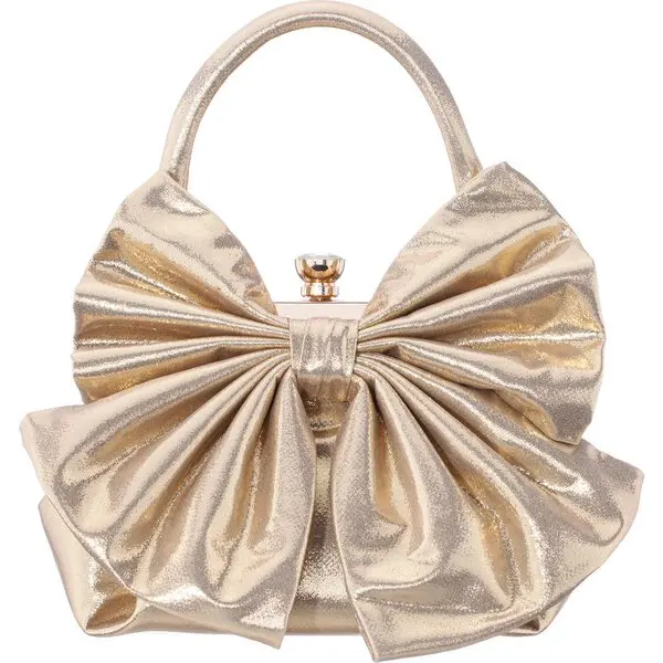 Nina Sienna Top Handle Bag - Gold