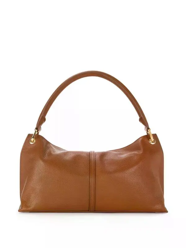Elisabetta Franchi Medium Boulevard Leather Handbag - Brown