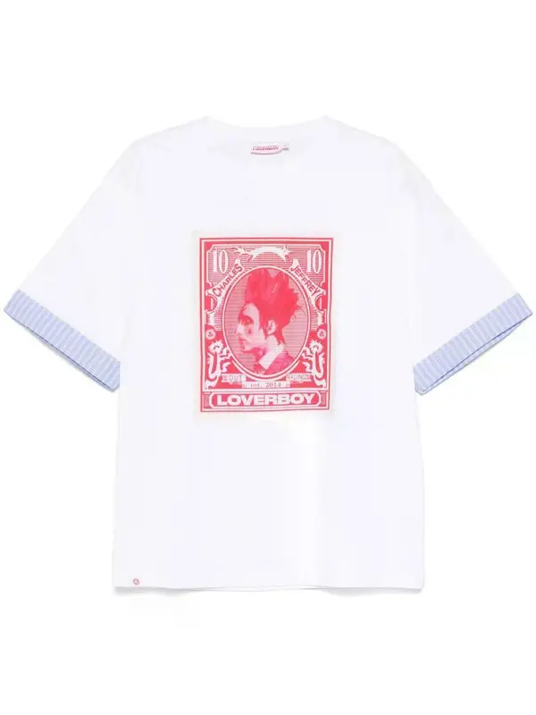 CHARLES JEFFREY Turn Up T-shirt - White
