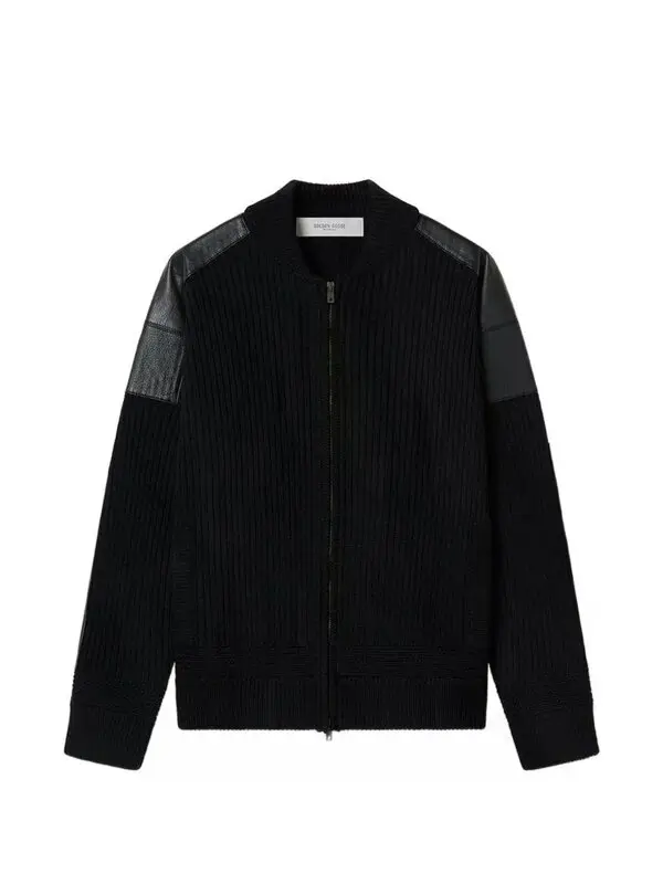 GOLDEN GOOSE Panelled Cardigan - Black
