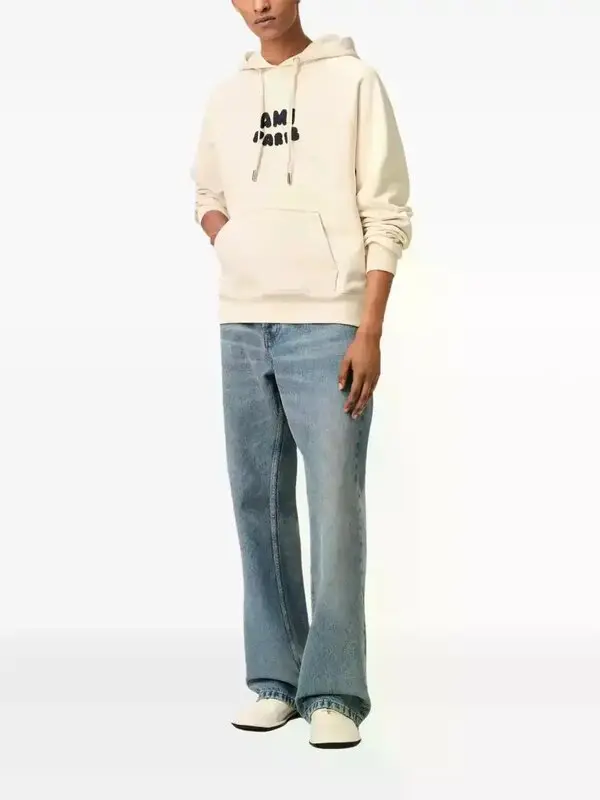 AMI Paris Logo-appliqué Hoodie