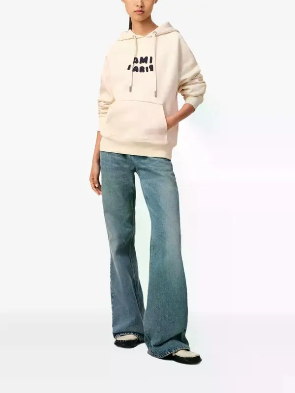 AMI Paris Logo-appliqué Hoodie