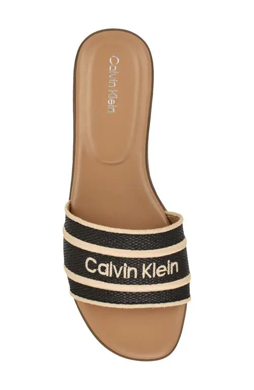 Calvin Klein Kendell Slide Sandal - Black/natural