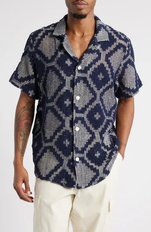 Oas Trastevere Cuba Crochet Camp Shirt - Muli