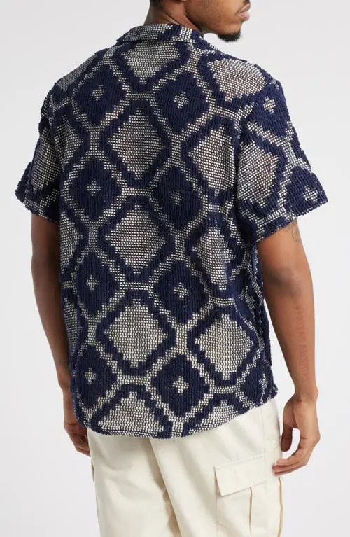 Oas Trastevere Cuba Crochet Camp Shirt - Muli