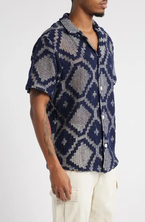Oas Trastevere Cuba Crochet Camp Shirt - Muli