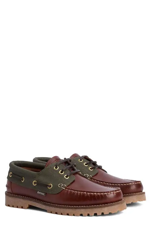 Barbour Deck Boat Shoe - Mahogany