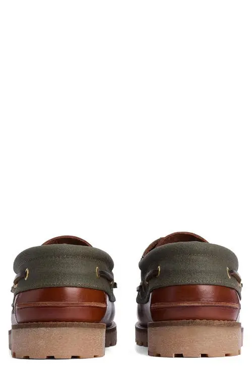 Barbour Deck Boat Shoe - Mahogany