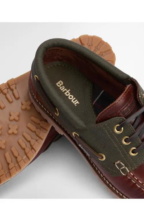 Barbour Deck Boat Shoe - Mahogany