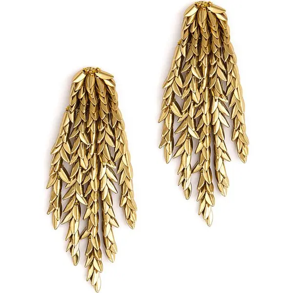 Deepa Gurnani Morrigan Drop Earrings - Gold