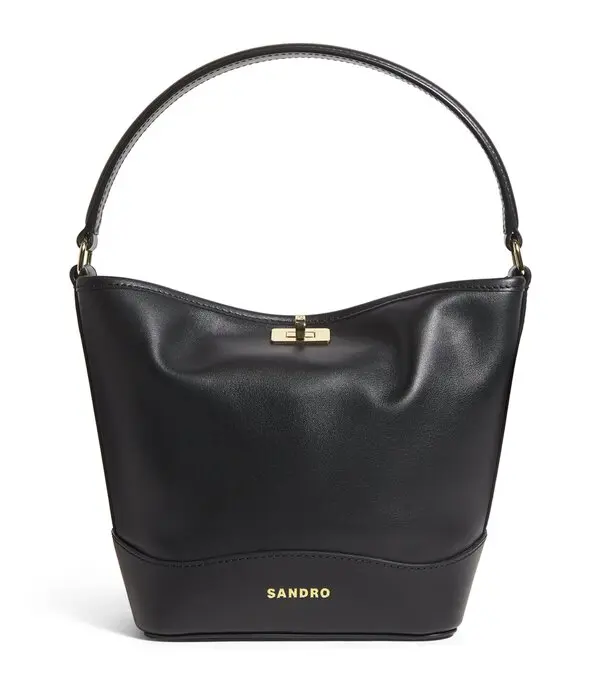 Sandro Leather Bucket Bag