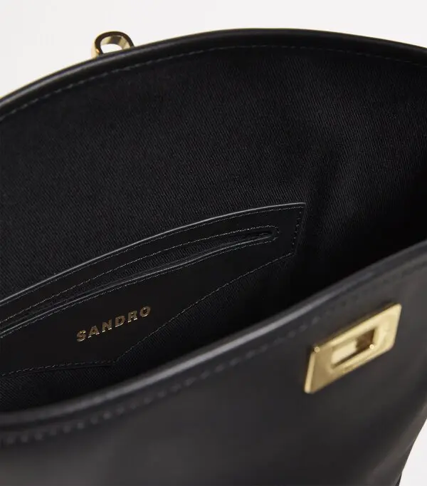 Sandro Leather Bucket Bag