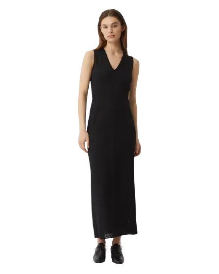 Veronica De Piante Brie Silk Crepe Crochet Dress