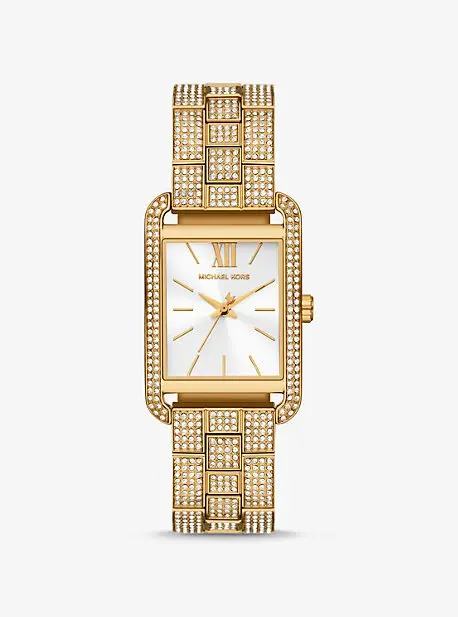 Michael Kors Monroe Pavé -tone Watch - Gold