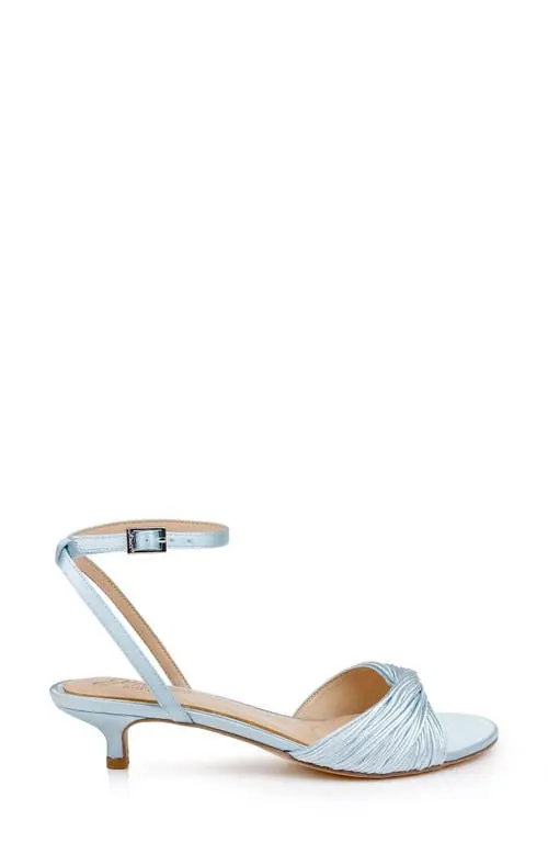 Badgley Mischka Nance Ankle Strap Kitten Heel Sandal