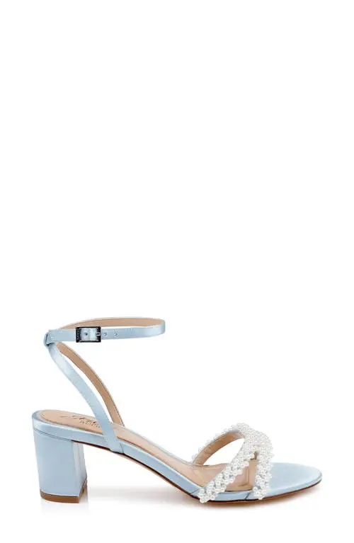 Badgley Mischka Ninnette Embellished Sandal - Sky Blue
