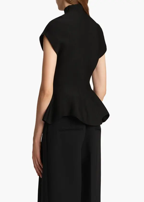Khaite Andra Knit Top - Black