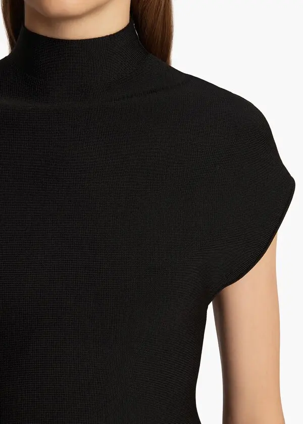 Khaite Andra Knit Top - Black