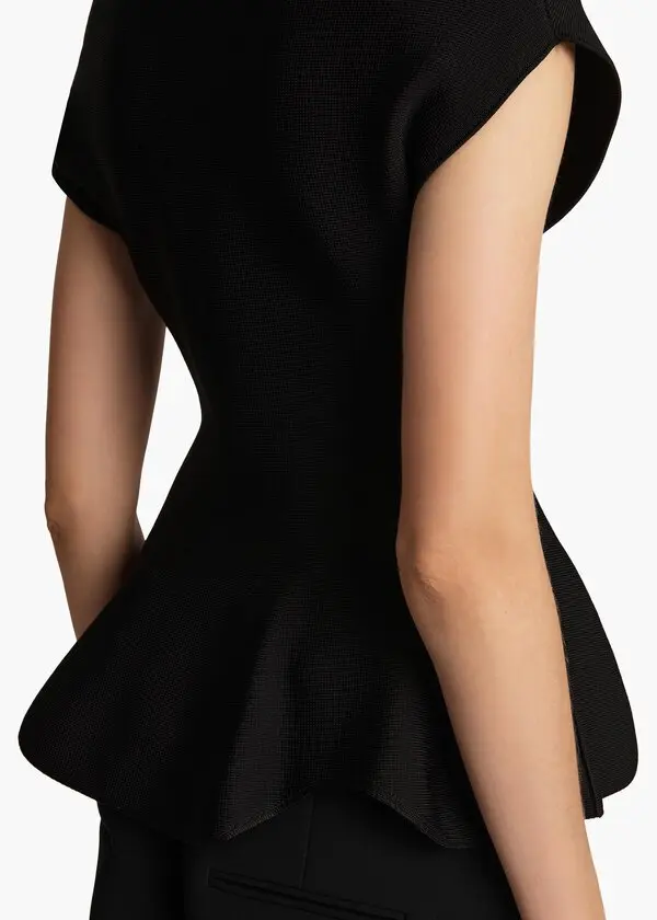 Khaite Andra Knit Top - Black