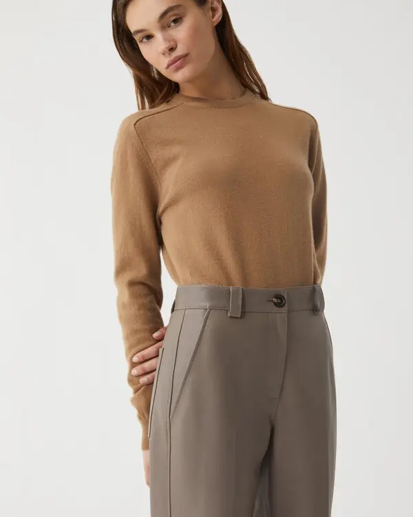 Veronica De Piante Avery Nappa Leather Trousers