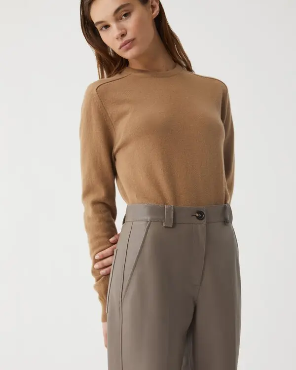 Veronica De Piante Avery Nappa Leather Trousers