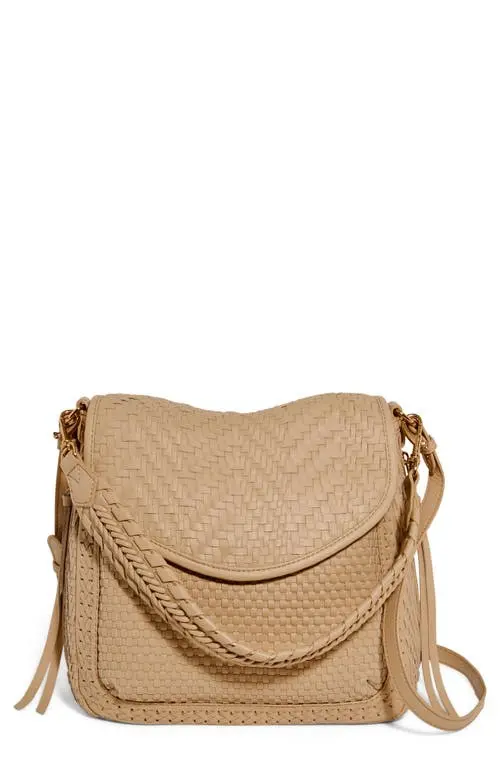 AIMEE All For Love Woven Convertible Shoulder Bag - Camel