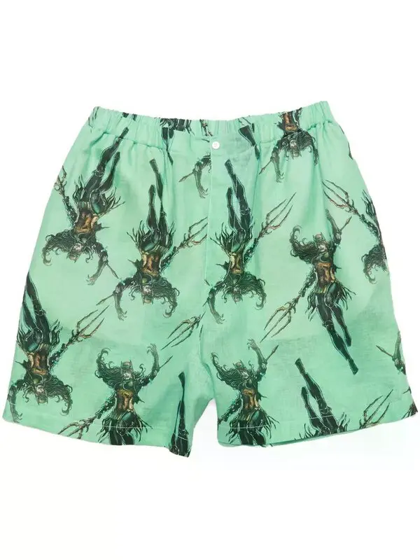 Acne Studios Graphic-print Shorts