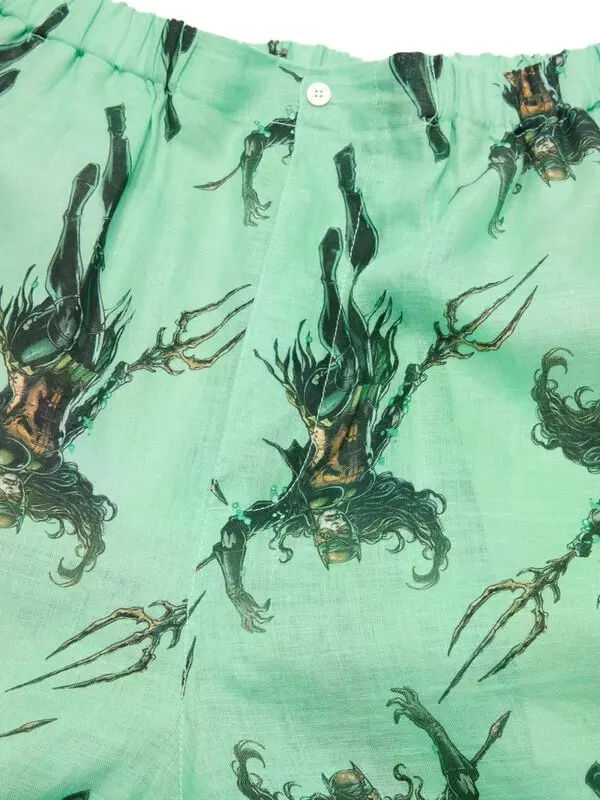 Acne Studios Graphic-print Shorts