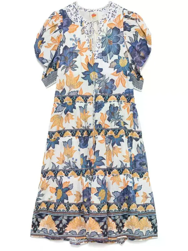 Farm Rio Flowers-print Maxi Dress