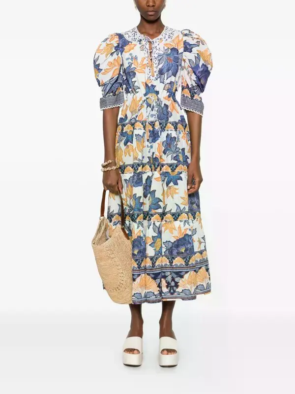 Farm Rio Flowers-print Maxi Dress