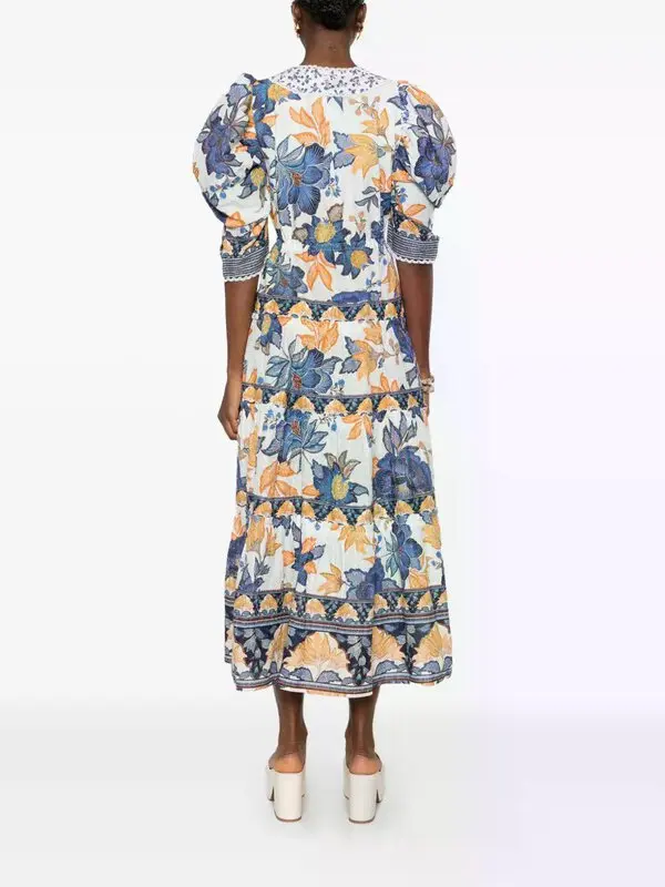 Farm Rio Flowers-print Maxi Dress