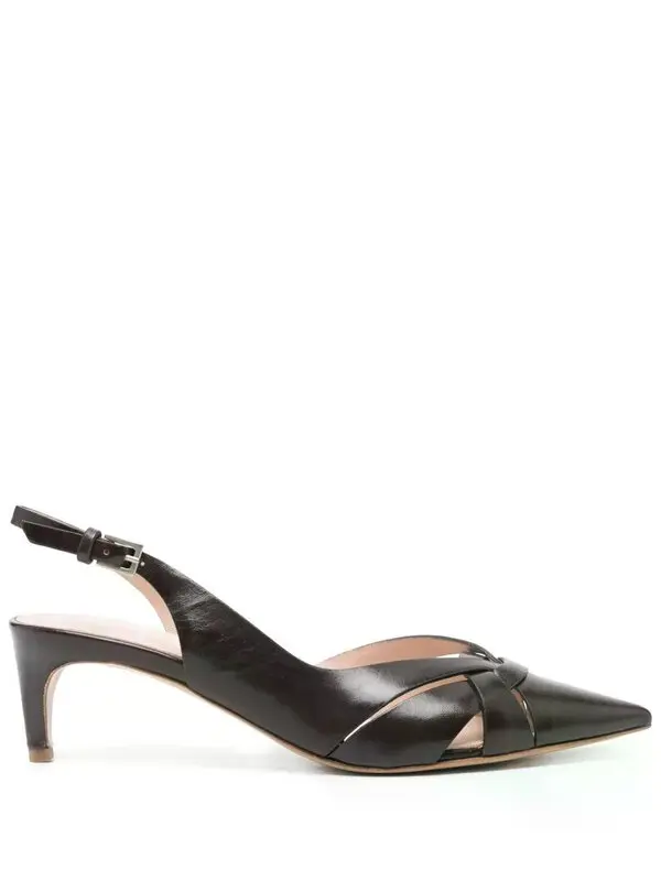 DEL CARLO 50mm Paris Pumps - Brown