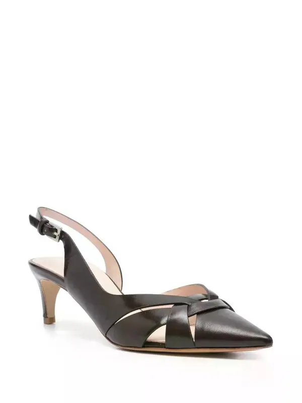 DEL CARLO 50mm Paris Pumps - Brown