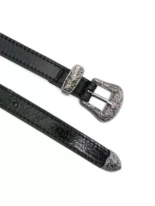 GOLDEN GOOSE Tex Trittico Belt - Black