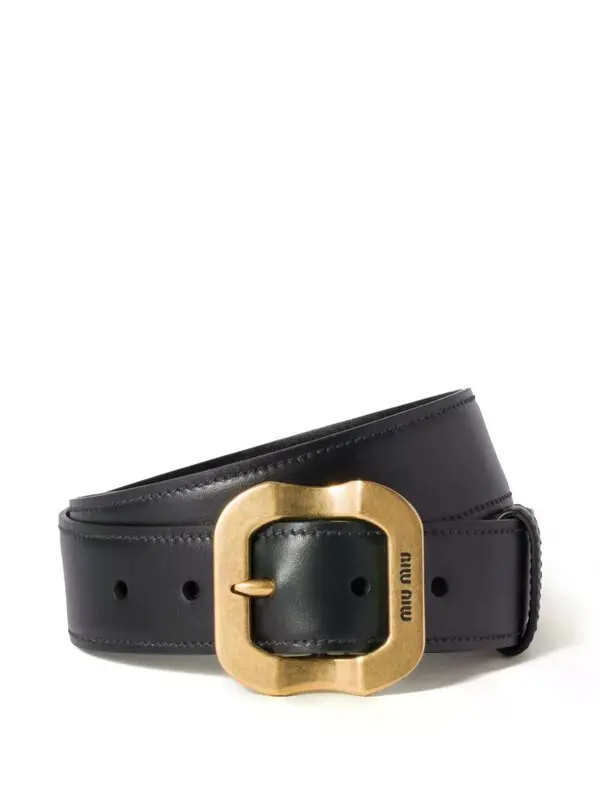 Miu Miu Leather Belt - Black